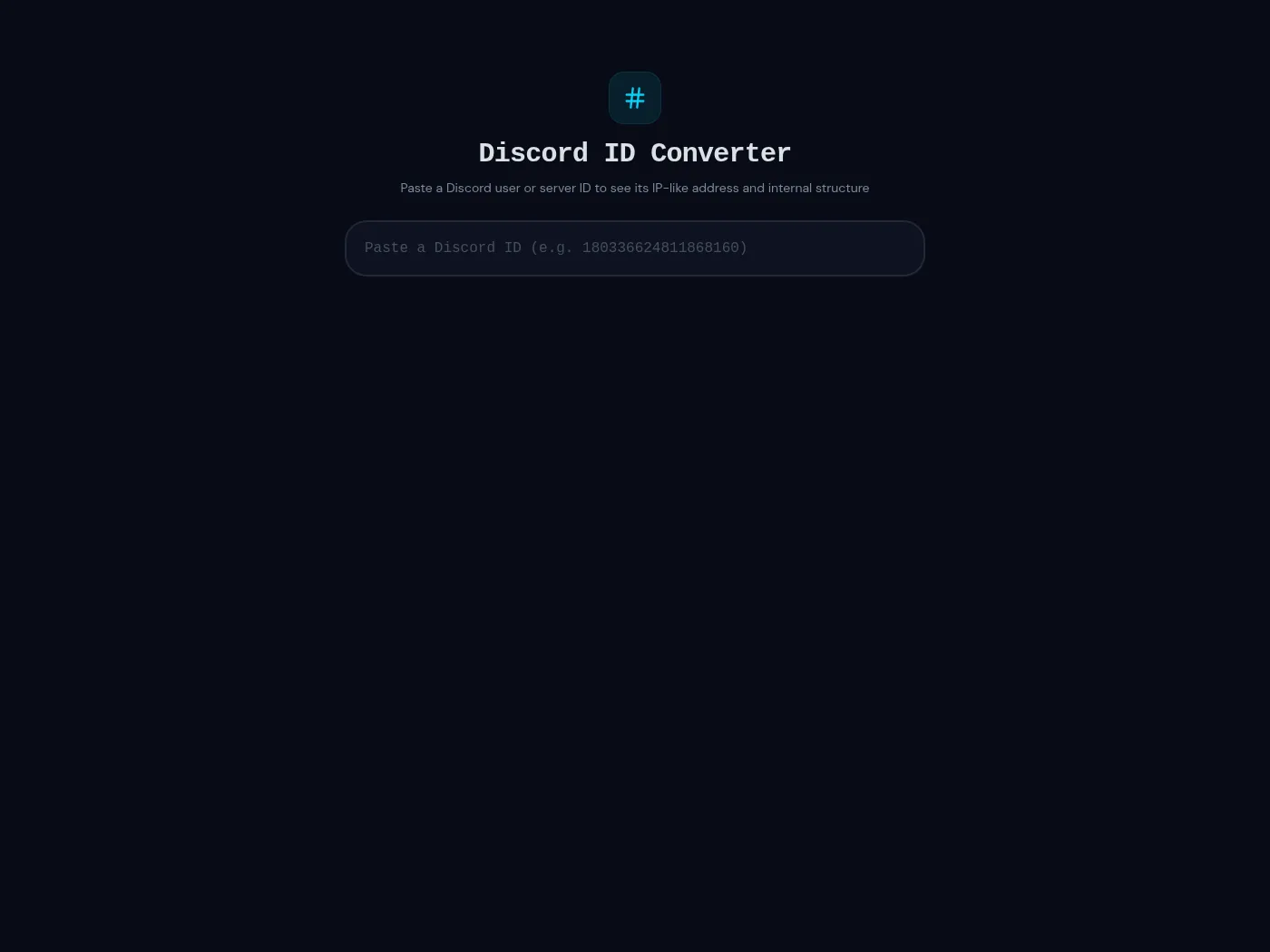 Discord ID Converter