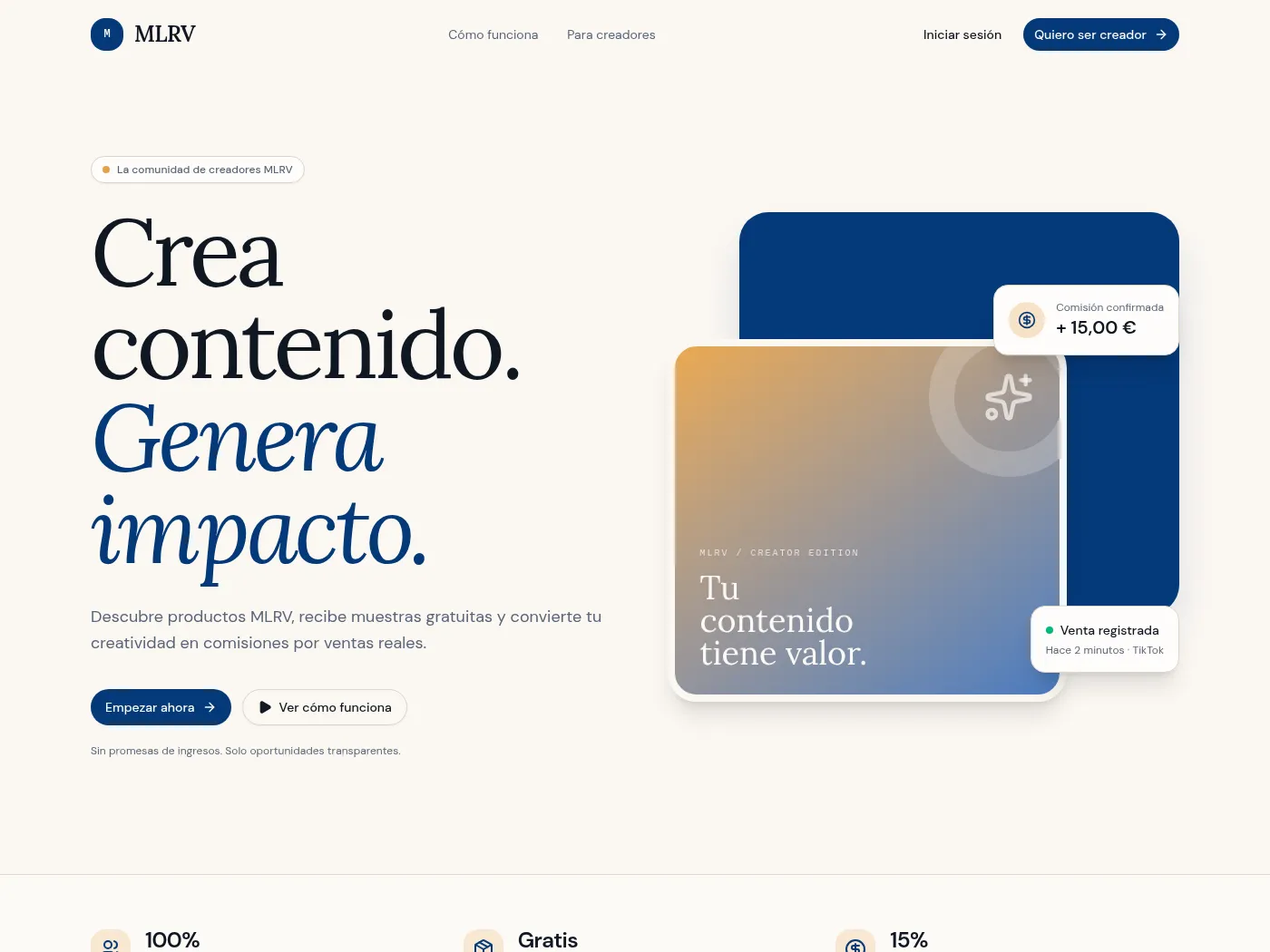 MLRV Creator Platform