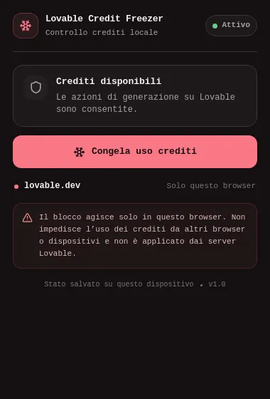 Lovable Credit Freezer