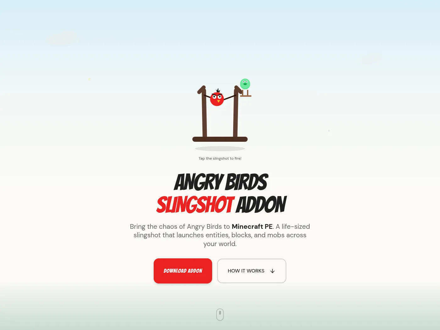 Angry Birds Slingshot Addon