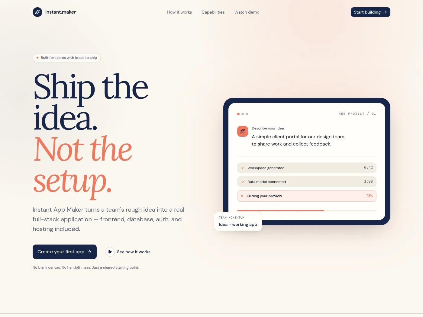 Instant App Maker
