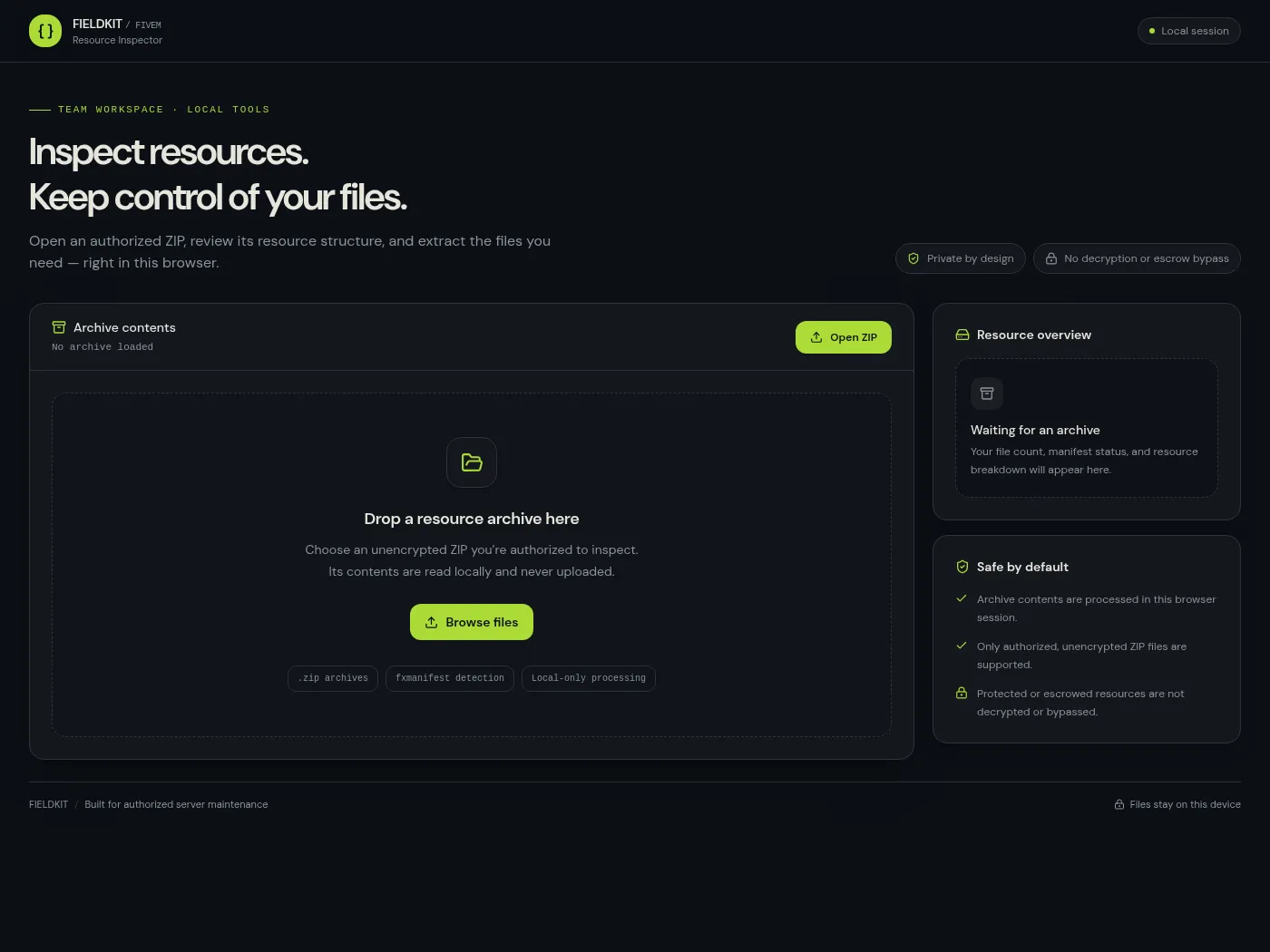 FiveM Server File Tools