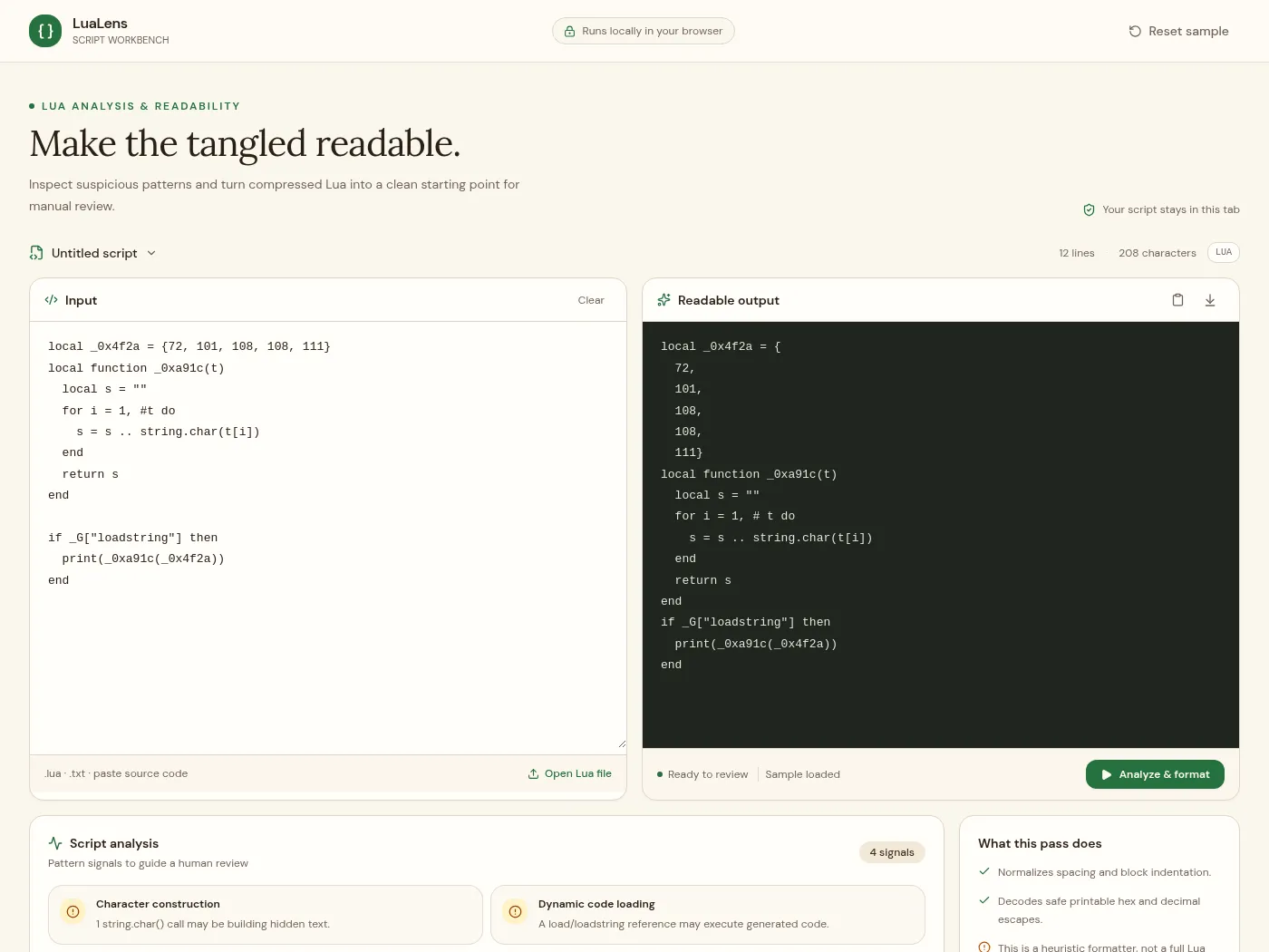 Lua Script Deobfuscator