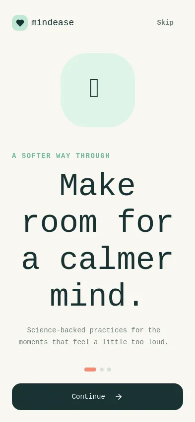 MindEase: Guided Anxiety Relief