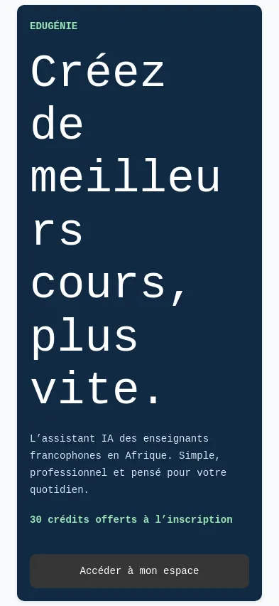EduGénie Mobile