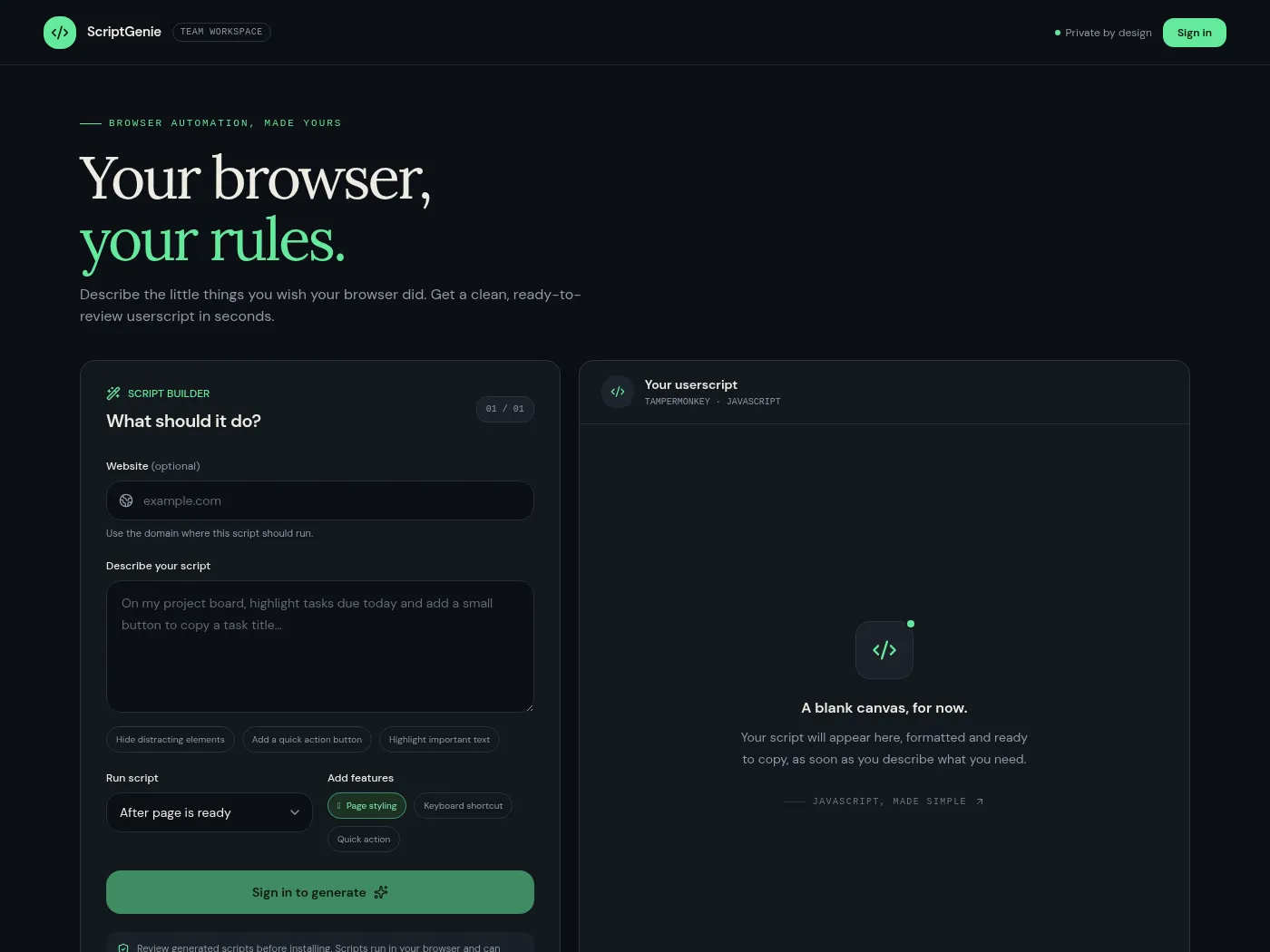 ScriptGenie