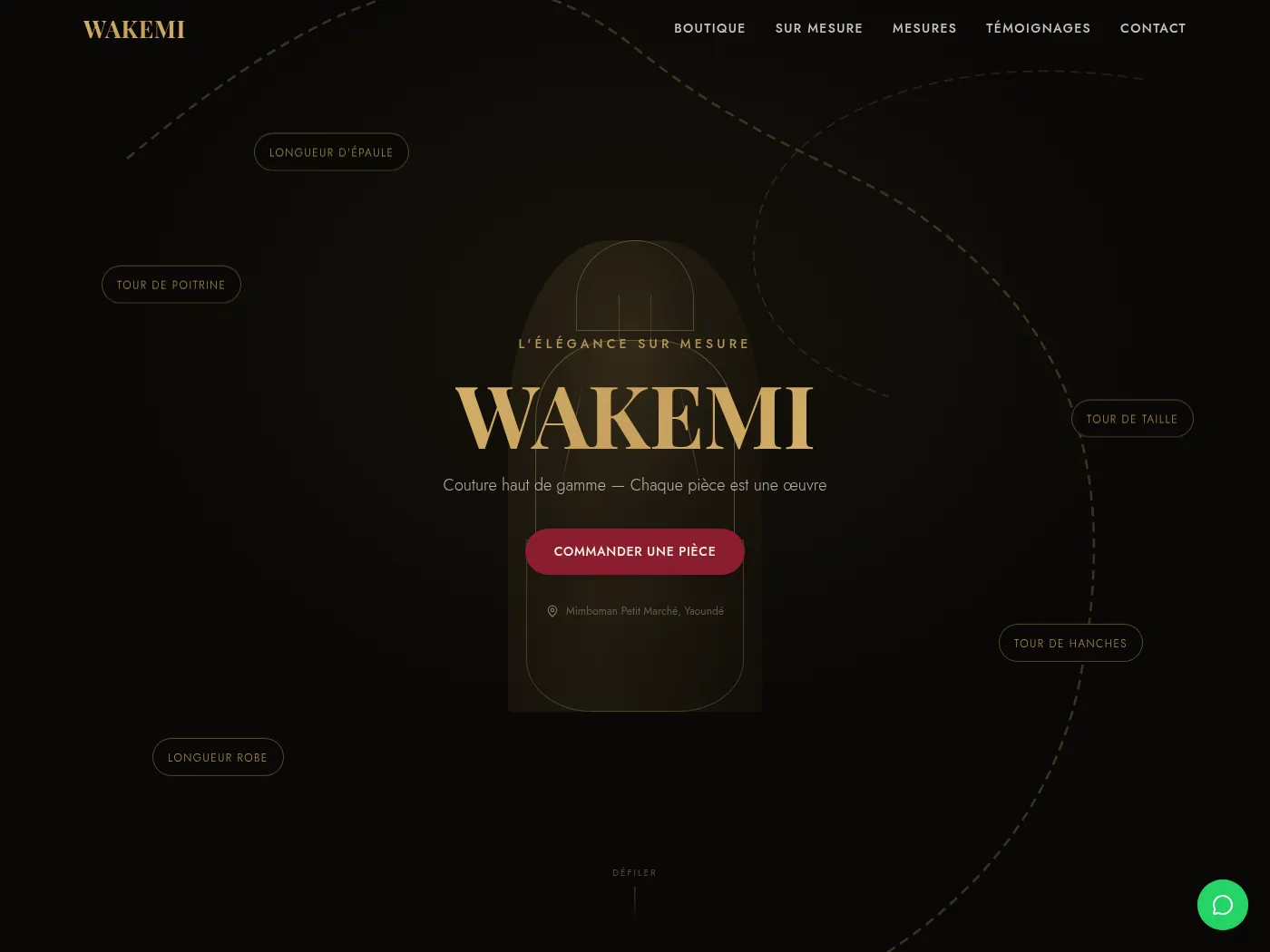 WAKEMI Couture Website