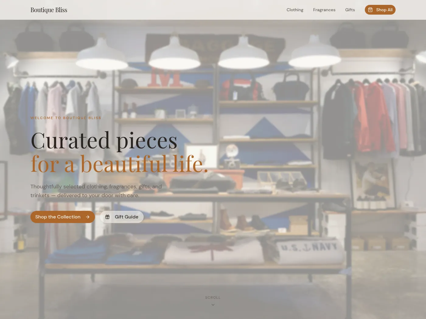 Boutique Bliss Webstore