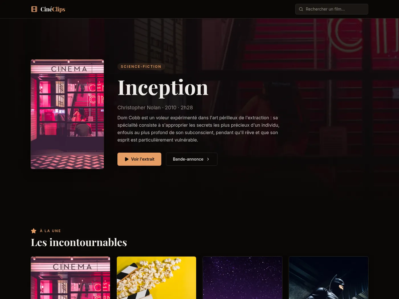 CinéClips Video Library