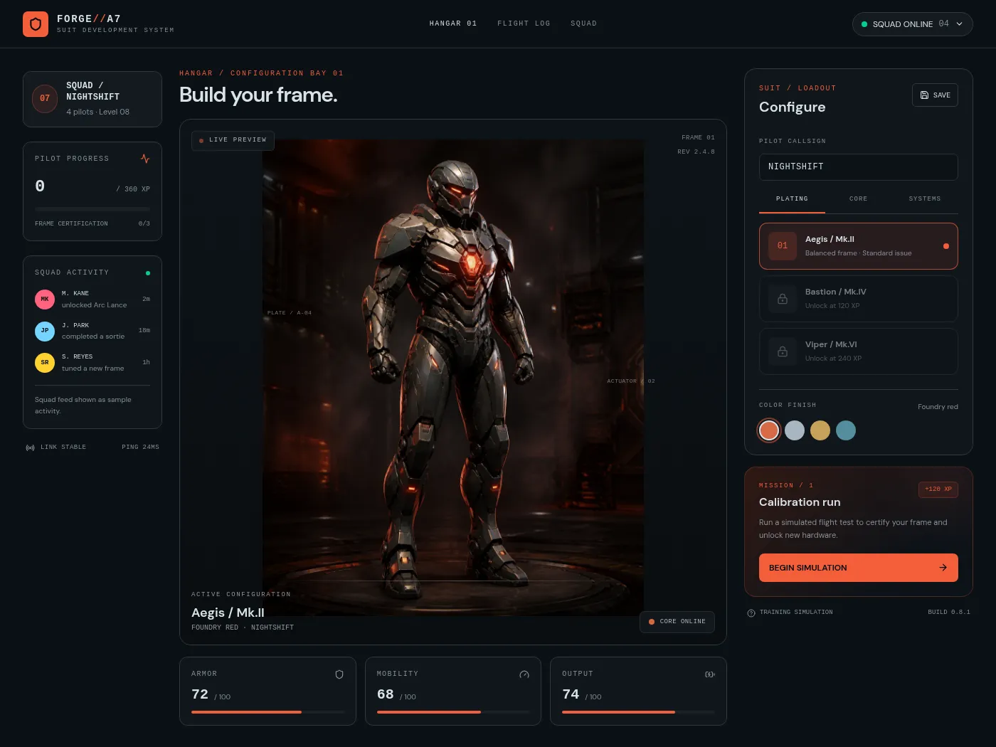 Ironman Suit Builder