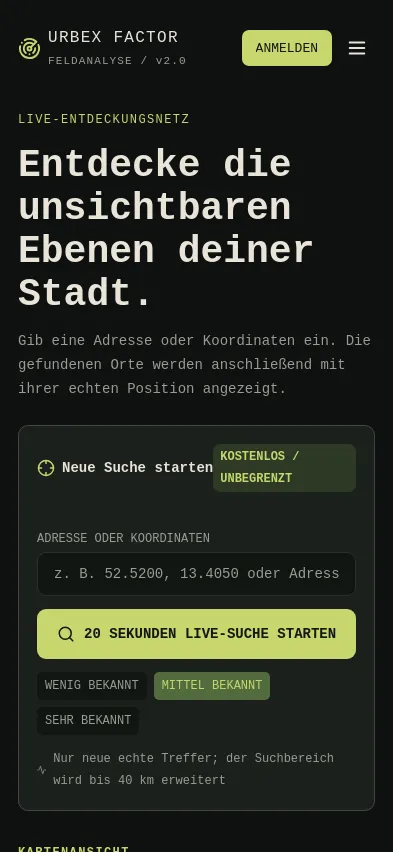 UrbexFactor Mobile Explorer