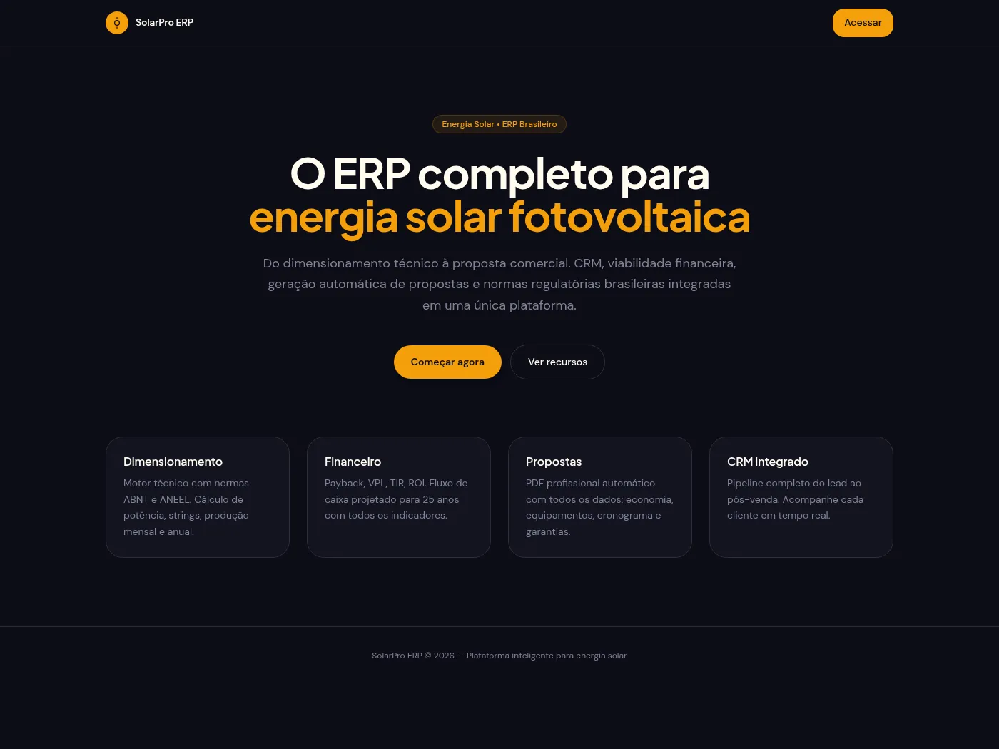 SolarPro ERP Platform