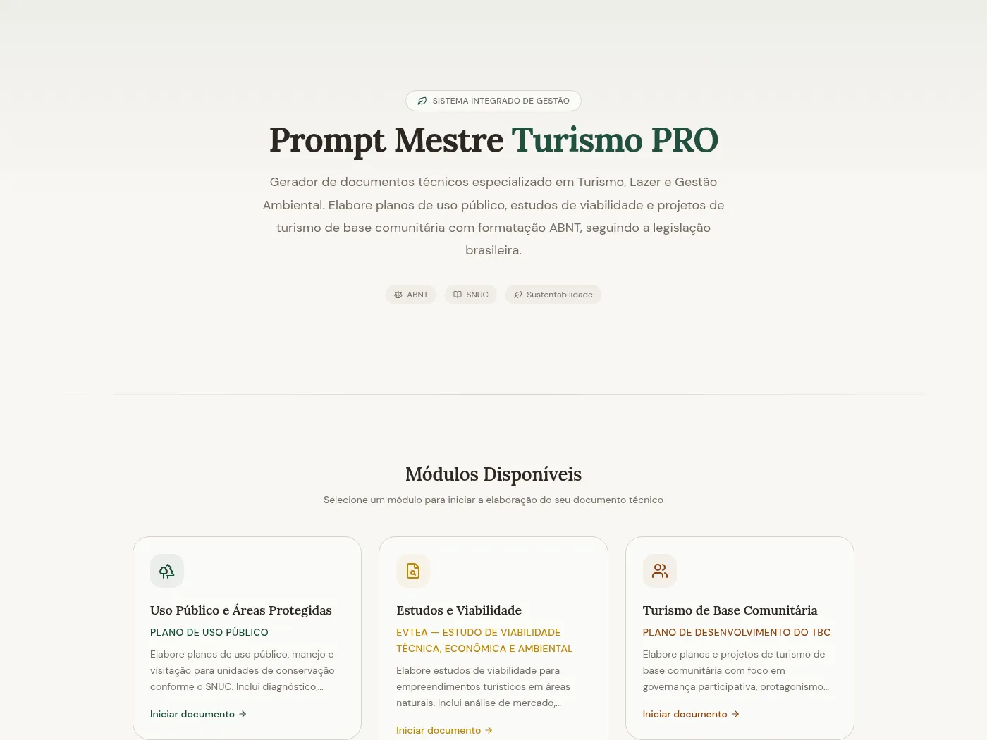 Prompt Mestre Turismo PRO