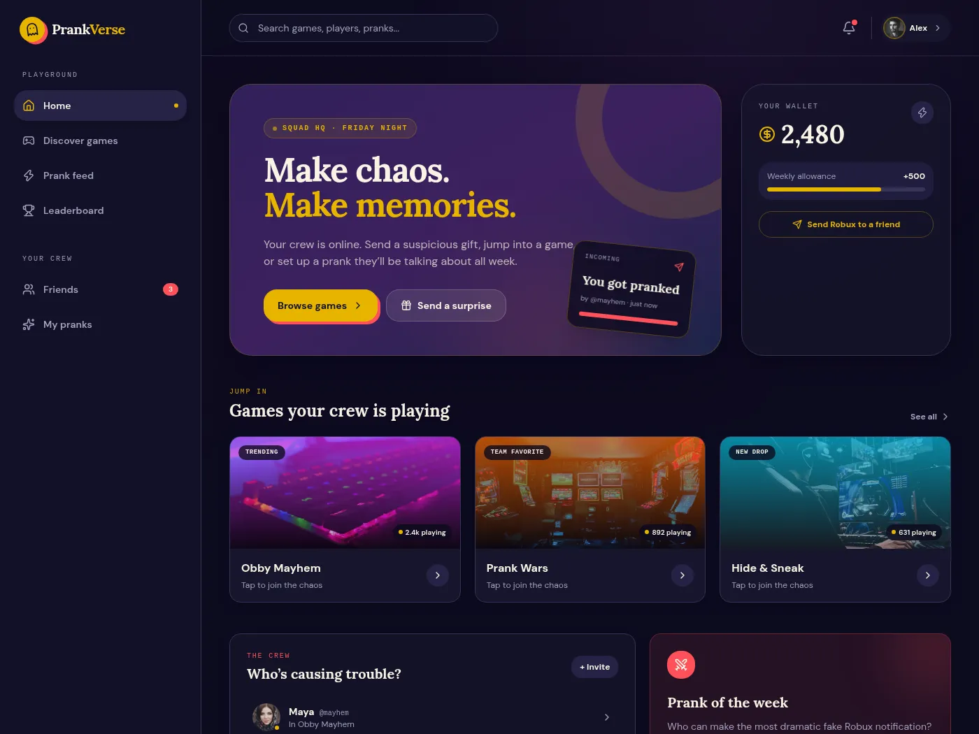 PrankVerse Platform