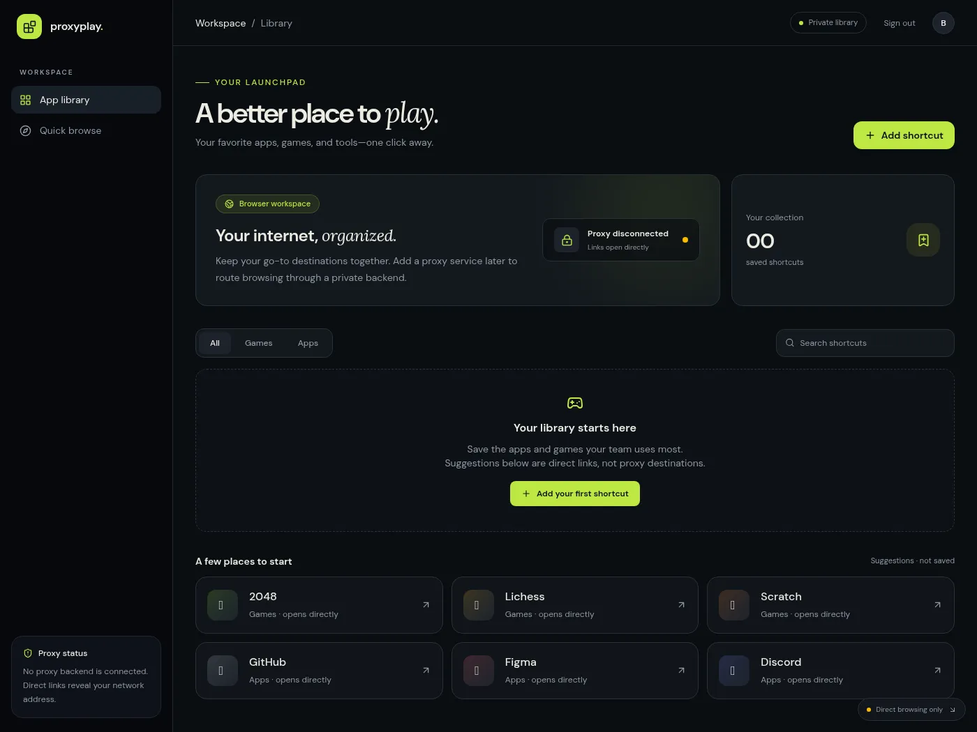 ProxyPlay Hub