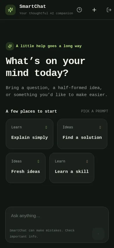 SmartChat AI App