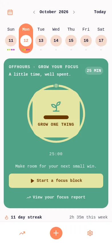 Focus Streak Tracker