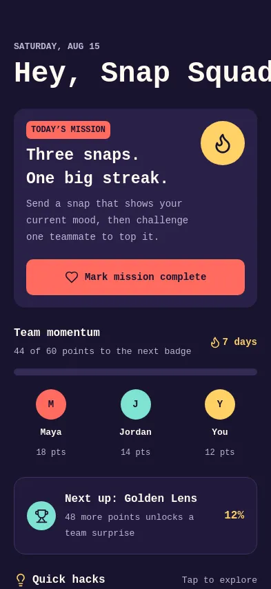 Snap Score Booster