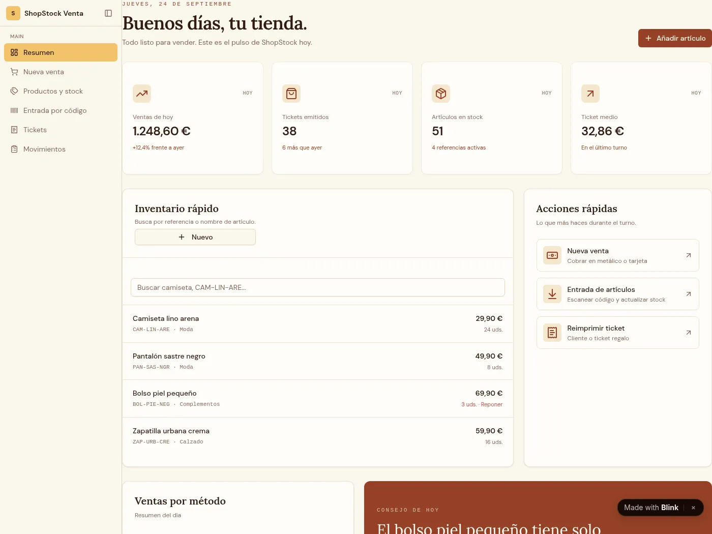ShopStock Venta POS