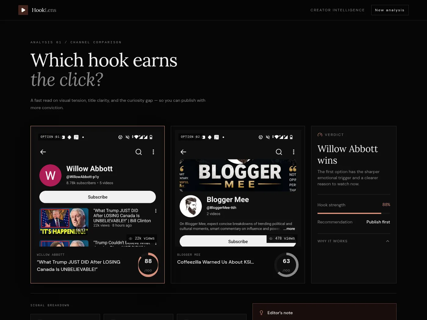 Video Hook Analyzer