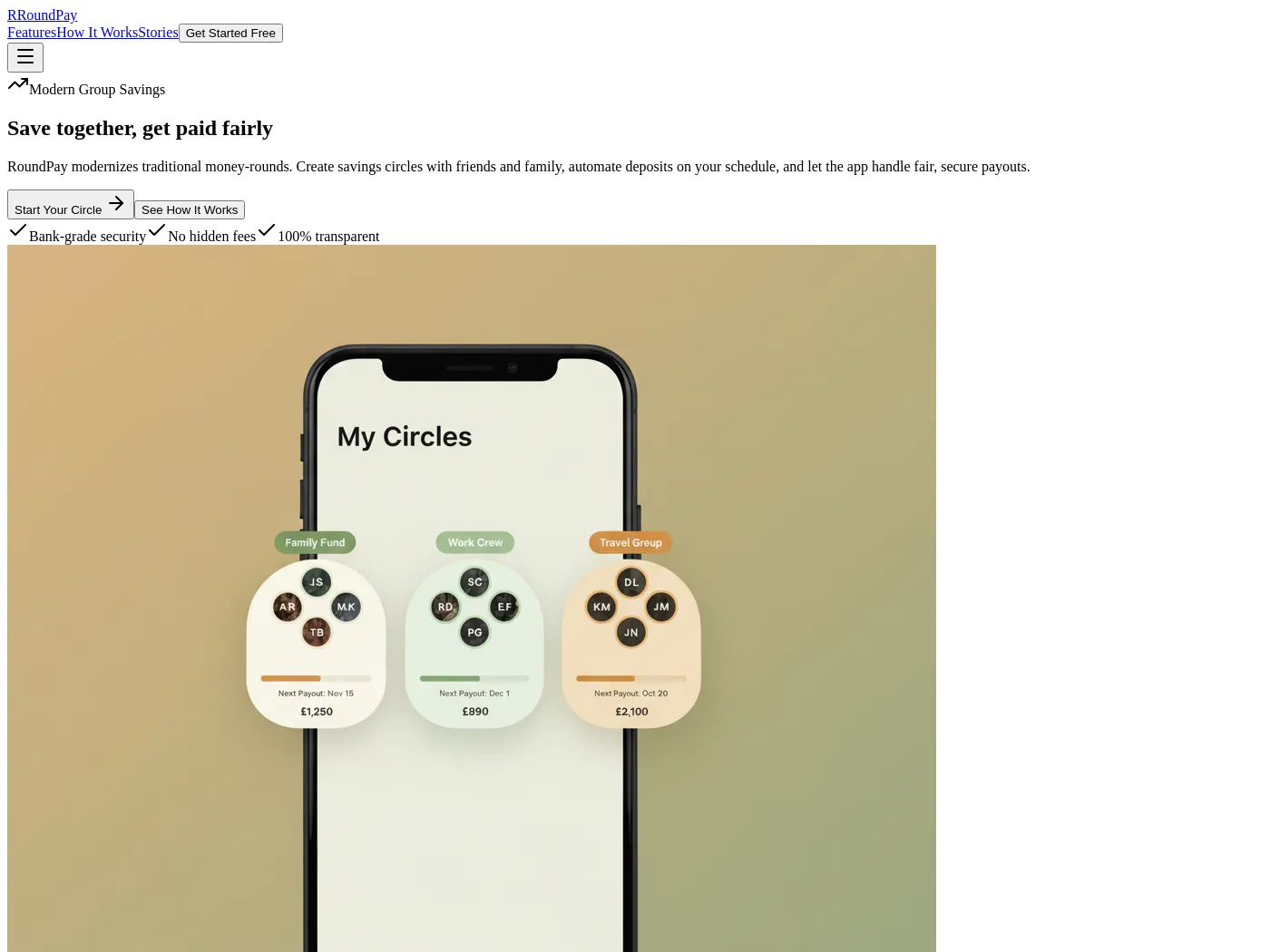 RoundPay Landing Page
