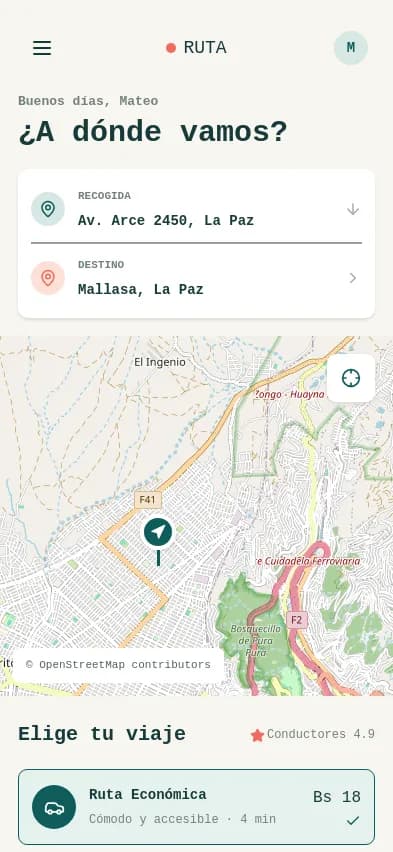 Bolivia RideShare App