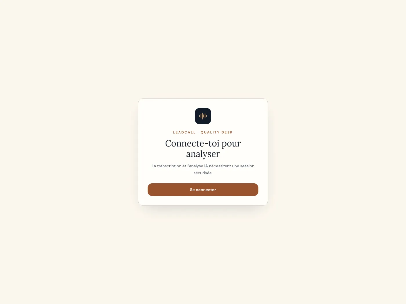 LeadCall AI Analyzer