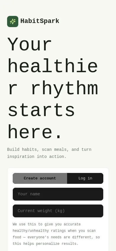 HabitSpark Tracker