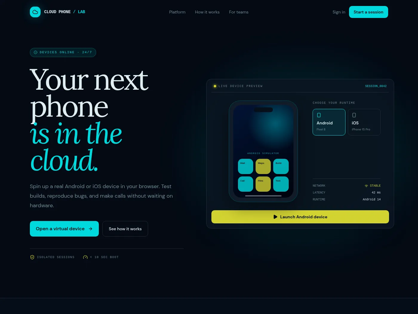 Cloud Phone Lab