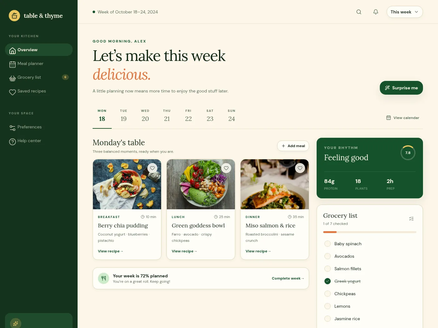 Smart Meal Planner