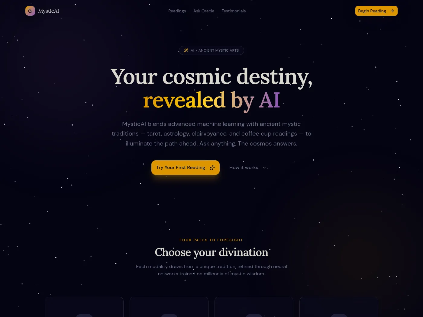 MysticAI Fortune Teller