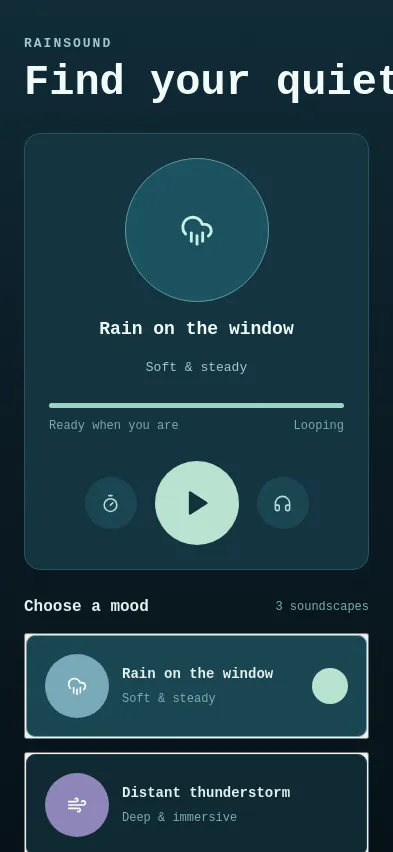 RainSound Player