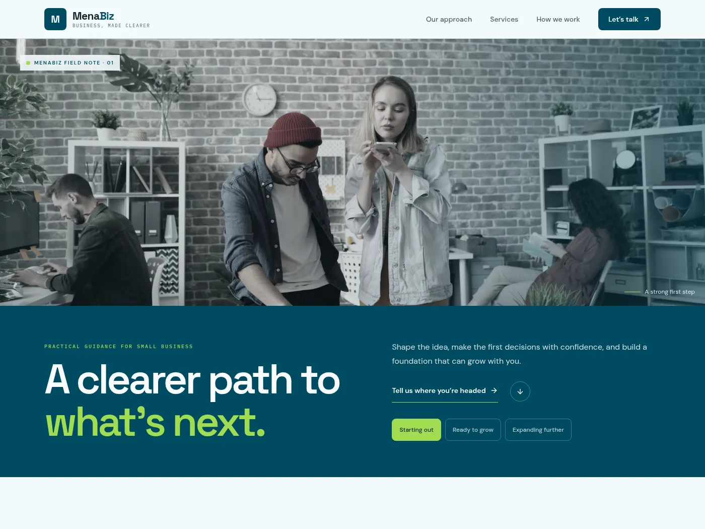 MenaBiz Website