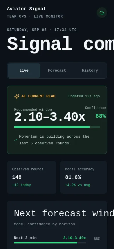 Aviator Signal Predictor