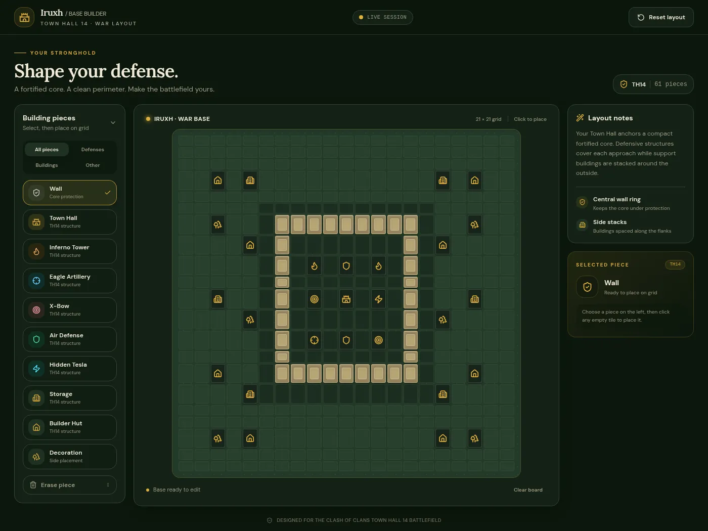 Iruxh TH14 Base Builder