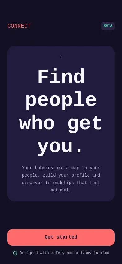 HobbyMatch Social App