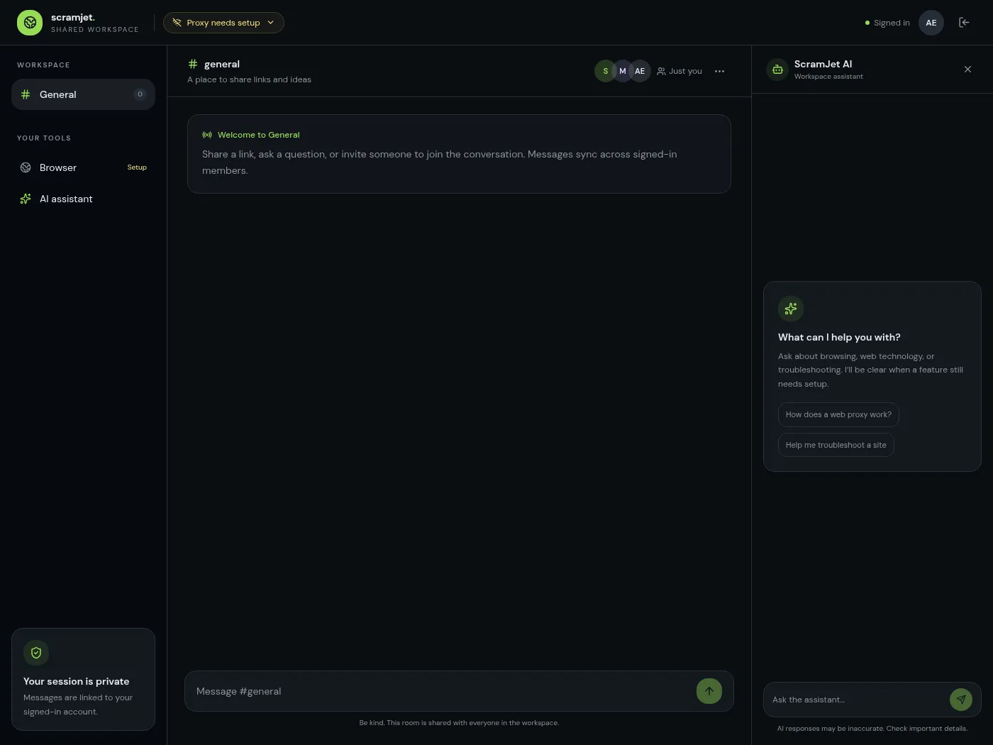 ScramJet Proxy Chat