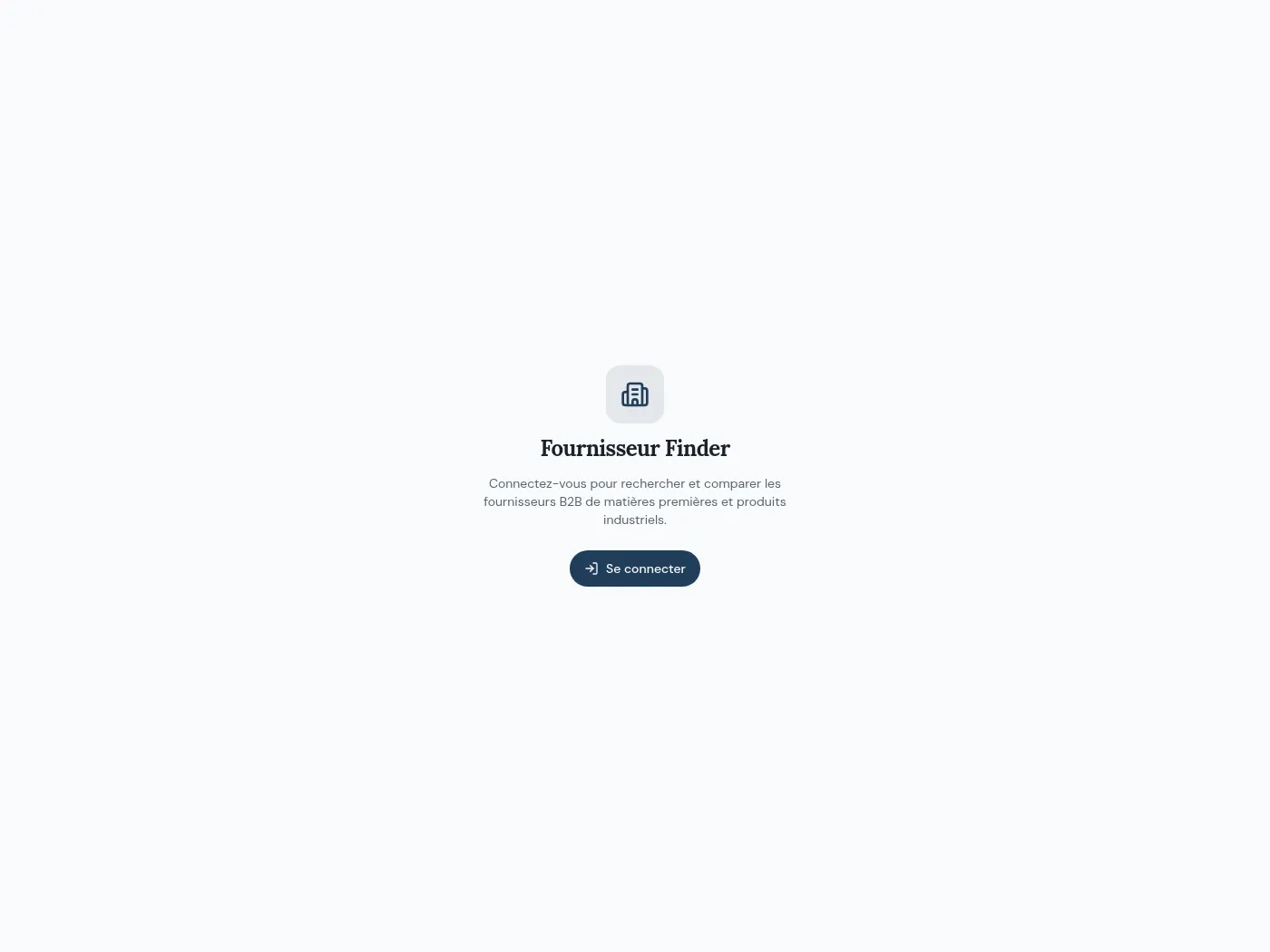 Fournisseur Finder