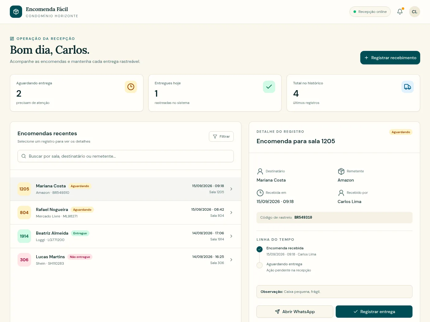 Encomenda Fácil Condomínio