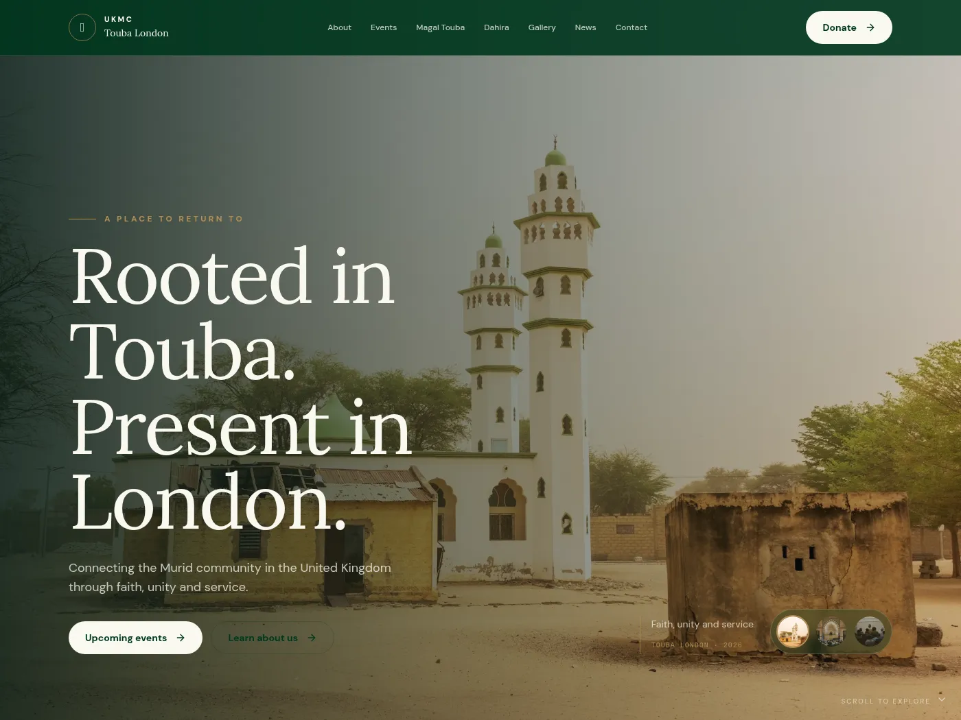 Touba London Web Portal