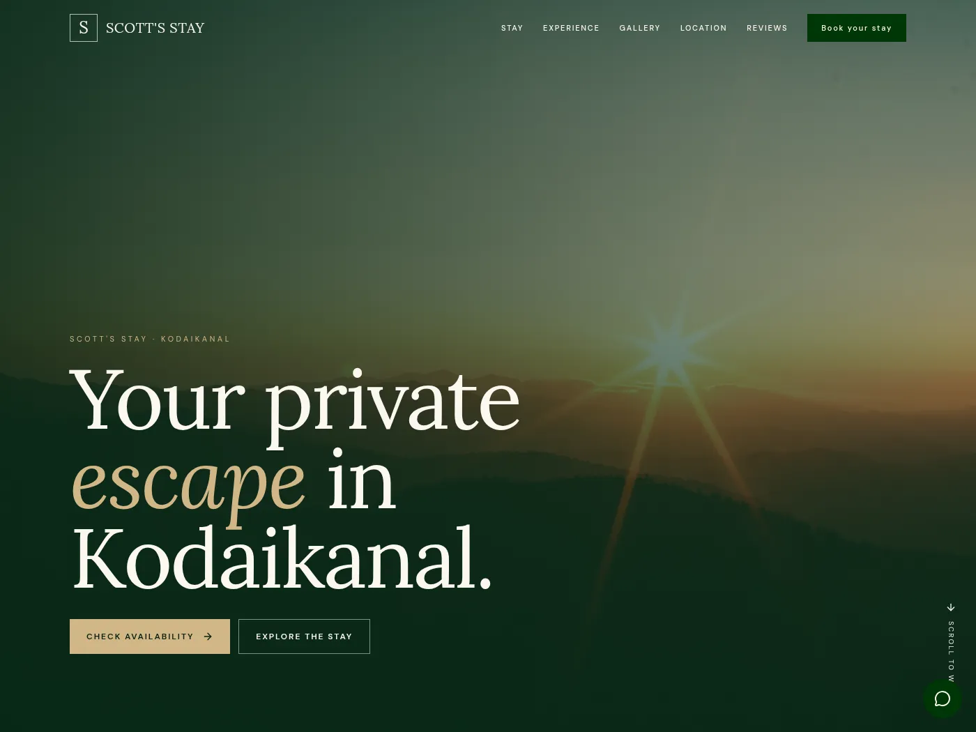 Scott's Stay Premium Website