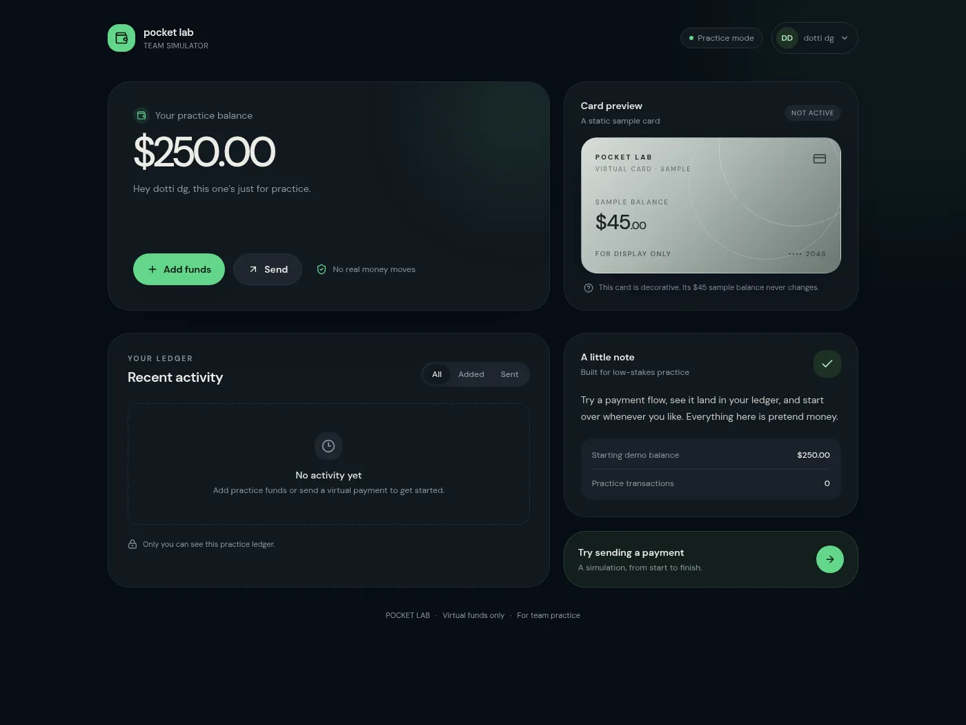Virtual Wallet Simulator