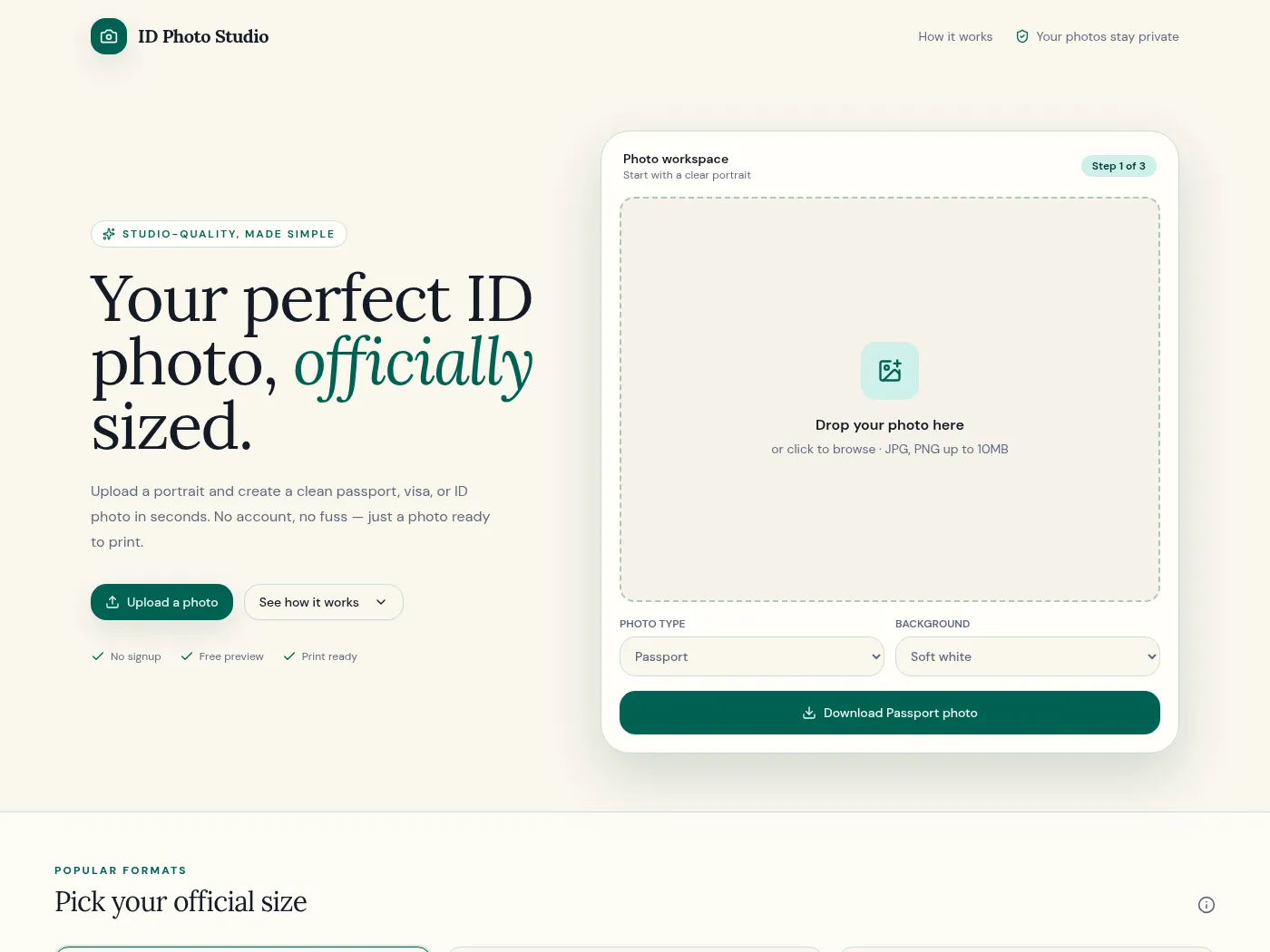 ID Photo Studio Web