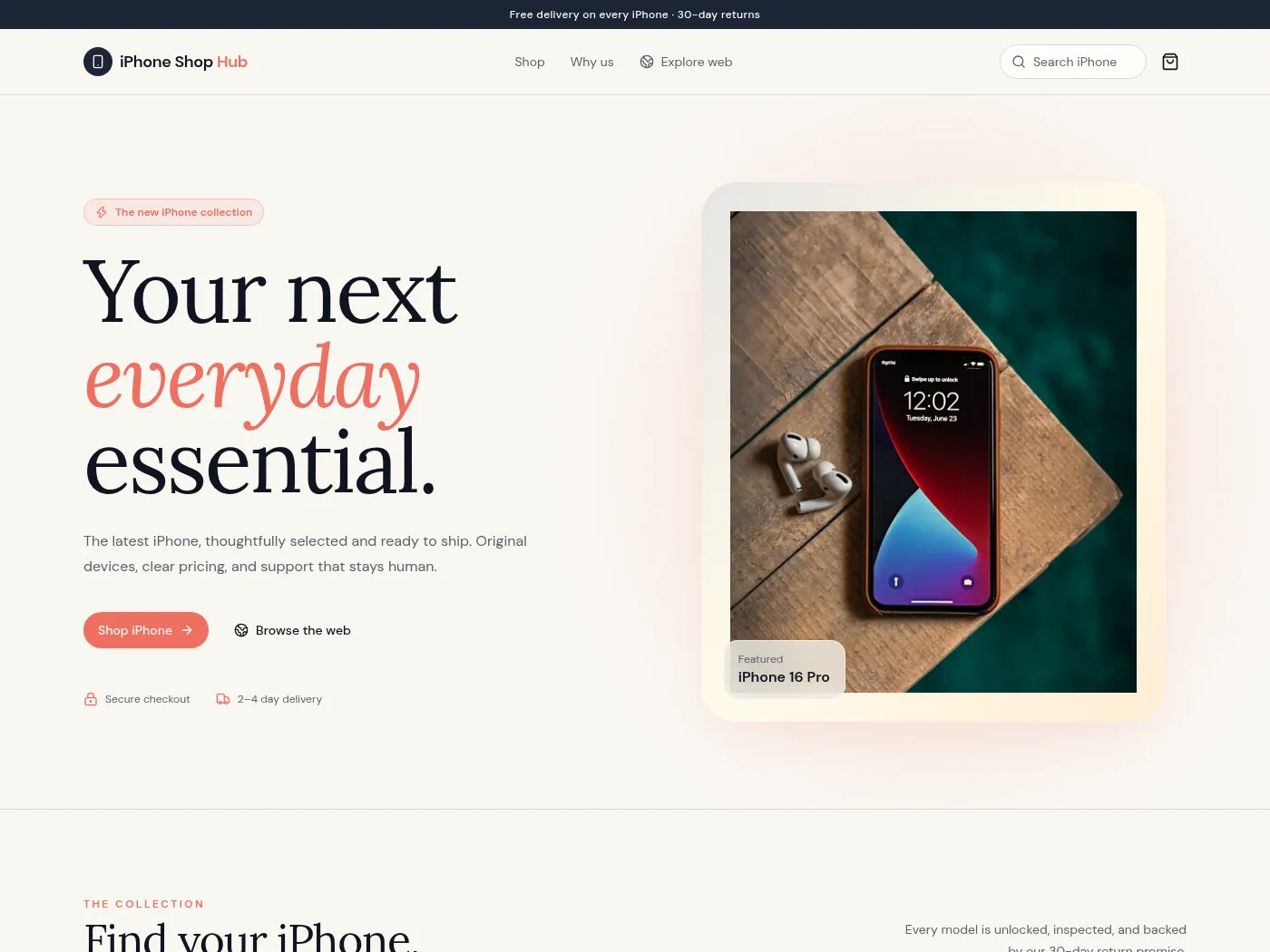 iPhone Shop Hub