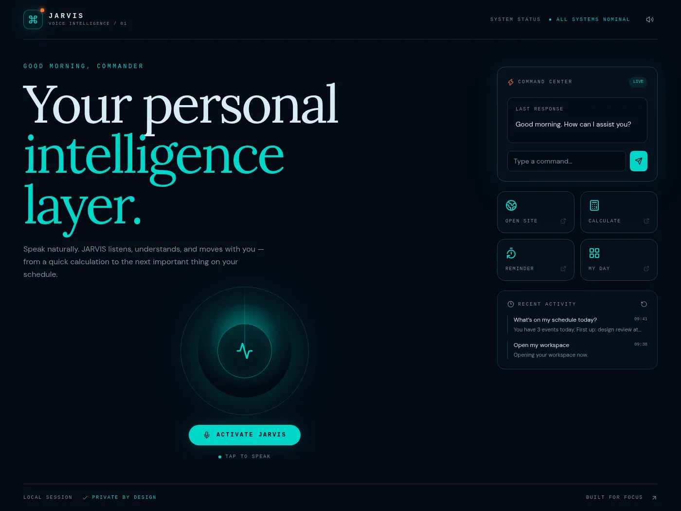 JARVIS Voice Assistant