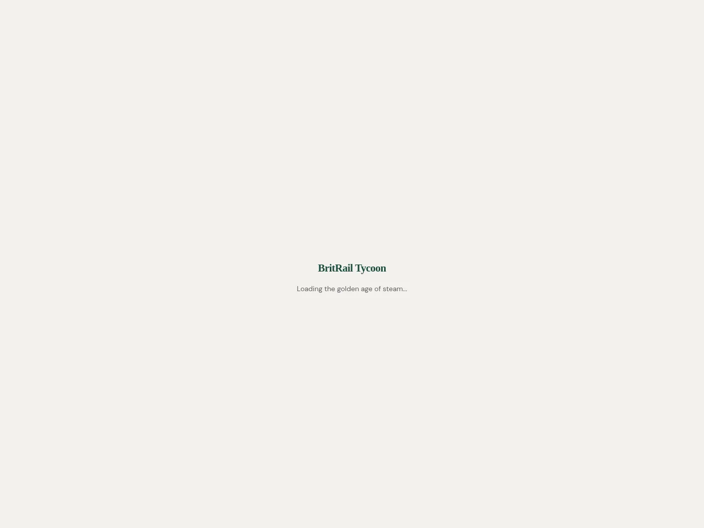 BritRail Tycoon 3D