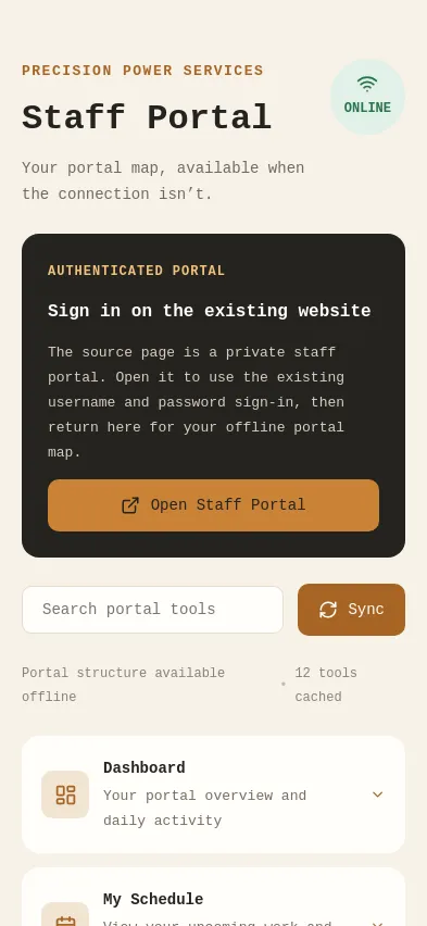 Offline Staff Sync App