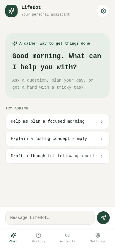 LifeBot AI Assistant