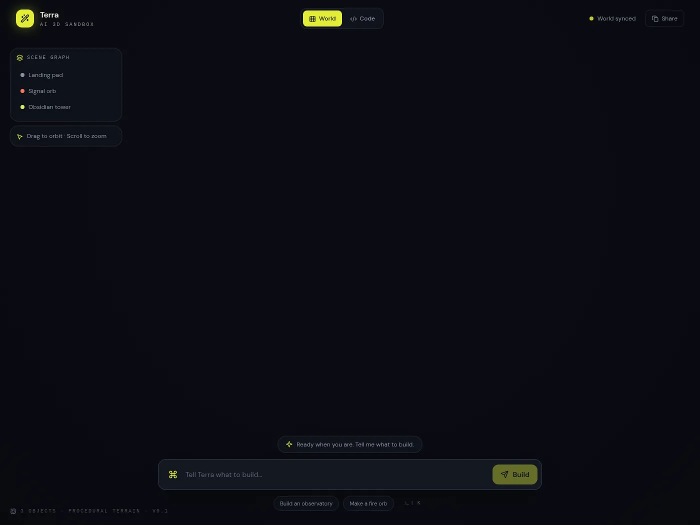 AI 3D Sandbox Creator