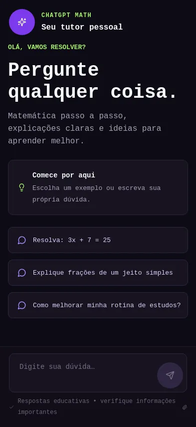 ChatGPT Math Helper